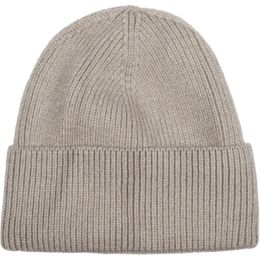 styleBREAKER Damen Strickm&uuml;tze "Strickm&uuml;tze mit Rippenmuster", grau, Modisch, Obermaterial: 100% Polyacryl PAN., M&uuml;tzen