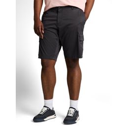 Tom Tailor PLUS Herren Cargohosegrau mini geometric print, Gr. 48, unifarben, Web, Obermaterial: 98% Baumwolle, 2% Elasthan, Hosen, Cargo-Shorts mit