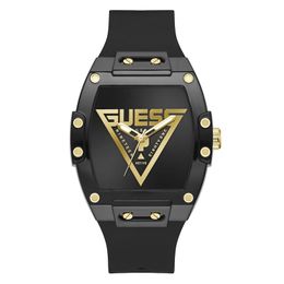 Guess Herren Quarzuhr &raquo;PHOENIX&laquo; Armbanduhr, Herrenuhr, Silikonarmband, analog schwarz Einheitsgr&ouml;&szlig;e