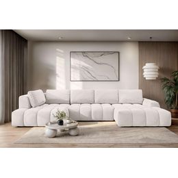 Wohnlandschaft OTTO HOME, B:363cm H:87cm T:167cm, wei&szlig;, 100% Polyester, Sofas, "AZITA U-Form, Breite 363 cm - OTTO. Verl&auml;ssliche Qualit&auml;t.",