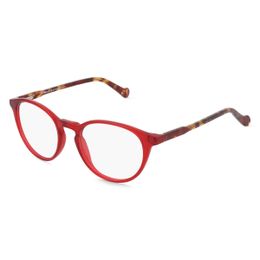 Fielmann JIL 032 FLEX CL Brille Teenager | Fassung: Vollrand, Panto, Rot Havanna