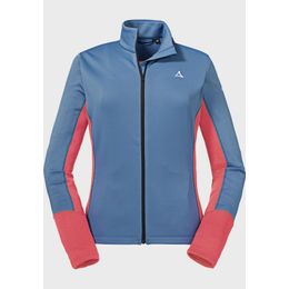 Sch&ouml;ffel SCH&Ouml;FFEL Damen Radtrikot "Longsleeve Piambello L", blau, Gr. 38, Oberstoff Vorderteil: 94% Polyester 6% Elasthan Oberstoff Einsatz: 93% Polyester 7%