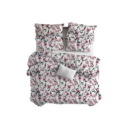 Traumschlaf Bettw&auml;sche Soft Blossom in altrosa | Gr.: 155-x-220-plus-80-x-80-cm