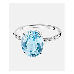 Diamant L'&eacute;ternel Ring aus 585 Wei&szlig;gold mit 3.16 Karat Diamant mit Topas | Gr.: 52