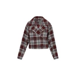 Albee Women Jacket in BURGUNDY CHECK | Gr.: L