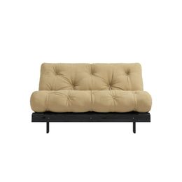 Karup Design Daybett &raquo;Roots Sofa Bed, Schlafsofa,, Bettfunktion, FSC -Massivholz&laquo; Inkl. Futonmatratze, Made in Europe, langlebig, B: 140 oder 160 cm gelb Bezug: 80