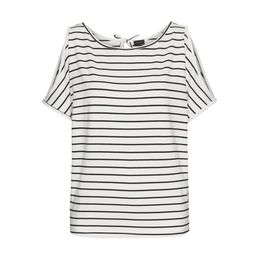 Laura Scott T-Shirt in wei&szlig; gestreift | Gr.: 40-42