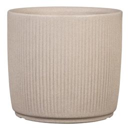 Scheurich Pflanzk&uuml;bel &raquo;47/259 Linetto&laquo; dickwandiger Topf aus hochwertigem Kunststoff, &Oslash;xH: 46,6x42,6 cm beige Kunststoff &Oslash; 46,6cm