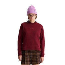 Marc O'Polo Damen Sweatshirt "aus Organic Cotton"deep burgundy, Gr. XXL, MARC O'POLO DENIM, unifarben, Obermaterial: 100% Baumwolle, Sweatshirts
