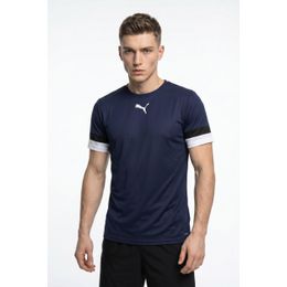 Puma Herren Fu&szlig;balltrikot "TEAMRISE JERSEY", blau, Gr. XXL, unifarben, Netz, Obermaterial: 100% Polyester, Trikots, Regular Fit, mit