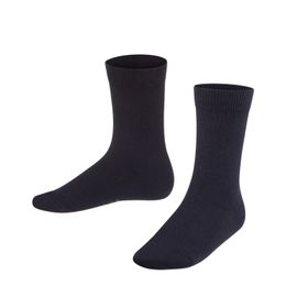 Falke Damen Socken "Family", Gr. 19, blau, Obermaterial: 92% Baumwolle CO. 7% Polyamid PA. 1% Elasthan EL., glatt, Socken