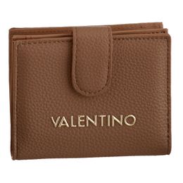 Valentino Handbags VALENTINO BAGS Damen Geldb&ouml;rse "BRIXTON", braun, Lederimitat, Kleinlederwaren, Damen Geldbeutel Portemonnaie mit Logo-Applikation
