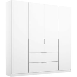Dreht&uuml;renschrank Rauch, B:181cm H:210cm T:54cm, wei&szlig;, Holzwerkstoff, Schr&auml;nke, "Kleiderschrank Schrank Ankleide Garderobe Schlafzimmerschrank