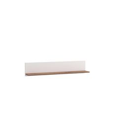 Wandboard Home Affaire, B:120cm H:24cm T:19,5cm, braun, Holzwerkstoff, Regale, "Burgundy Schwebendes Regal, Wandregal, Ablage", Hochglanzfront, 1