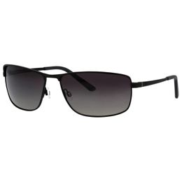 HUMPHREY&acute;S eyewear Damen Sonnenbrille "Modell 586138", schwarz, HUMPHREY ́S EYEWEAR, matt, Sonnenbrillen, Form Panto, Logoschriftzug auf B&uuml;gel, Metallfassung