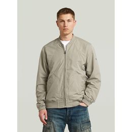 G-Star Raw G-STAR Herren Bomberjacke "Unpadded Bomberjacke"elephant skin, Gr. M, Obermaterial: 54% Elastomultiester, 46% Polyester, Jacken