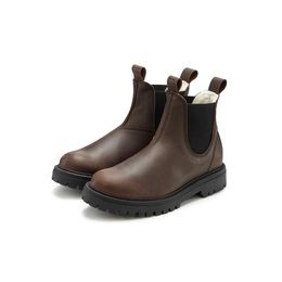 ELBSAND Stiefelette 'Stiefel, Boots, Winterstiefel, Chelseaboots, Lederstiefelette' dunkelbraun Gr. 39 f&uuml;r Damen