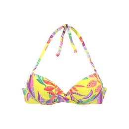 s.Oliver Push-Up-Bikini-Top 'Mallorca' mehrfarbig Gr. 38 Cup A. Mit B&uuml;gel. Nachhaltig.