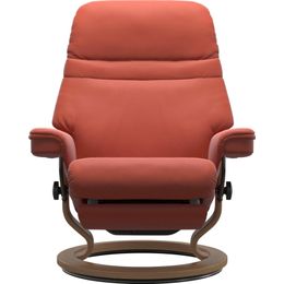 Relaxsessel stressless, B:88cm H:103cm T:78cm, rot, Leder BATICK: BATICK ist ein leicht korrigiertes, durchgef&auml;rbtes und genarbtes M&ouml;belleder, bei