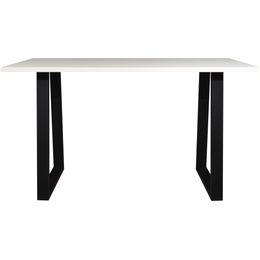 M&auml;usbacher Tresentisch M&Auml;USBACHER, B:180cm H:109cm T:90cm, schwarz-wei&szlig;, Tische, "Bartresentisch Metall", Bartresentisch Metallgestell, H&ouml;he 109 cm