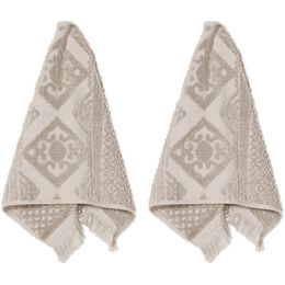 Gaestehandtuecher Pad, B:30cm L:50cm, grau, Frottee, Frottee, Handt&uuml;cher, "HARLEM, 30x50 cm", hochwertige Jacquard-Webung, besonders weicher Griff,