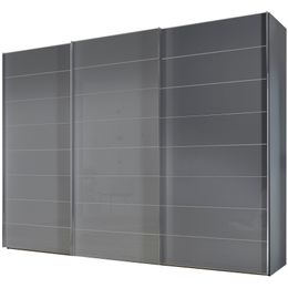 Schwebet&uuml;renschrank STAUD, B:249cm H:222cm T:68cm, grau, Holzwerkstoff, Schr&auml;nke, "Sonate Como, Made in Germany", Mit vier verschiedenen