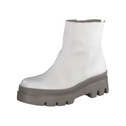 Paul Green Damen Stiefelette "Paul Green Stiefelette Glattleder", Gr. 38, wei&szlig;, Glattleder, Schuhe