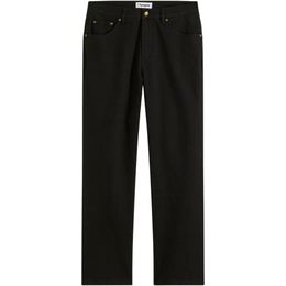 bonprix Herren Gerade Jeans "Classic Fit Stretch-Jeans, Straight", schwarz, Gr. 29, unifarben, Denim/Jeans, Obermaterial: 99% Baumwolle, 1% Elasthan,