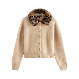 Next Knit Cardigan female size 6XL/7XL Beige / Brown