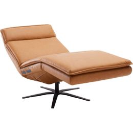 Sch&ouml;ner Wohnen Kollektion Relaxsessel, B:83cm H:56cm T:153cm, braun, SCH&Ouml;NER WOHNEN-KOLLEKTION, 100% Leder, Wohnzimmer, Sessel, "Belize, Ergonomischer Liege-Luxus zum