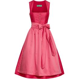 Country Line Midi-Jacquard-Dirndl Rot/Koralle (Gr&ouml;&szlig;e: 38)