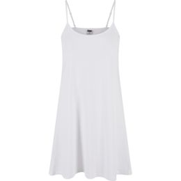 Urban Classics Damen Shirtkleid "Urban Classics Damen Ladies Stretch Jersey Hanger Dress", wei&szlig;, Gr. 4XL, unifarben, 95% Baumwolle, 5% Elasthan,