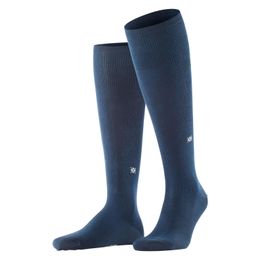 Burlington Kinder Kniestr&uuml;mpfe "Dublin", Gr. 40, blau, Obermaterial: 69% Baumwolle CO. 29% Polyamid PA. 2% Elasthan EL., glatt, Socken