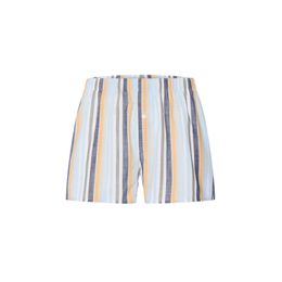 Hanro Boxer shorts ' Fancy Woven ' male size XXL Light blue / Dark blue / Yellow / Grey