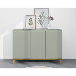 Sideboard OTTO HOME, B:120cm H:88cm T:41cm, gr&uuml;n, Holzwerkstoff, MDF, Wohnzimmer, Sideboards, "Maryd", Kommode, Untergestell in Holzoptik, Breite 120