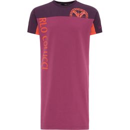 Carlo Colucci Kleid 'Canton' M&auml;dchen Gr&ouml;&szlig;e 122/128 pflaume / orange / rotviolett