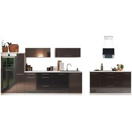 K&uuml;che respekta, B:310cm H:200cm T:60cm, schwarz, Komplettk&uuml;chen-Sets, "Amanda", Breite 310/160 cm, mit Soft-Close, exklusiver Konfiguration f&uuml;r OTTO