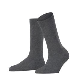 Burlington Damen Socken "Lady", Gr. 36, grau, Baumwollmischung, unifarben, Socken, Einheitsgr&ouml;&szlig;e 36-41, unifarben, Burlington-Clip