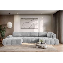 Wohnlandschaft OTTO HOME, B:363cm H:87cm T:167cm, grau, 100% Polyester, Sofas, "AZITA U-Form, Breite 363 cm - OTTO. Verl&auml;ssliche Qualit&auml;t.",