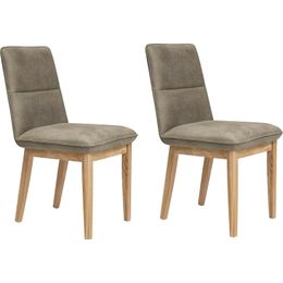 Esszimmerstuhl OTTO HOME, B:47cm H:91cm T:60cm, braun, Polyester, St&uuml;hle, "Beluna + Cross Essecke Sitzgruppe Eckbank K&uuml;chenbank", Gestell und Beine