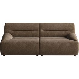Sit & More Big-Sofa SIT & MORE, B:200cm H:80cm T:100cm, braun, 100% Polyester, Sofas, "Scrabble", Modernes Design in verschiedenen Stoffarten