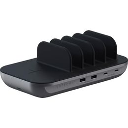 Satechi Wireless Charger "Dock5 Multi-Device Charging Station", B:13,3cm H:9,5cm T:23,6cm, silber, Ladeger&auml;te