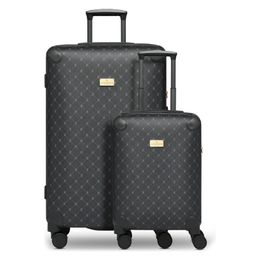 LAZAROTTI Herren Kofferset "Palermo 4-Rollen Kofferset S+L", schwarz, Polypropylen, Koffer-Sets