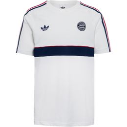 Adidas FC BAYERN M&Uuml;NCHEN T-Shirt Herren - Gr&ouml;&szlig;e S - wei&szlig;