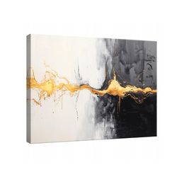 WALLARENA Leinwandbild Abstrakt in Grau | Gr.: 40 x 30 cm