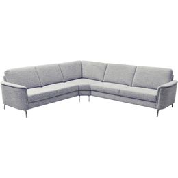 Ecksofa Home Affaire, B:283cm H:85cm T:263cm, grau, 76% Polyacryl, 24% Polyester, Wohnzimmer, Sofas, "Solvaro, optional motorischer Sitzvorzug,