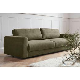 2,5-Sitzer OTTO HOME, B:236cm H:80cm T:102cm, gr&uuml;n, Luxus-Microfaser Lederoptik (100% Polyester);Struktur grob (100% Polyester);Samtoptik (100%
