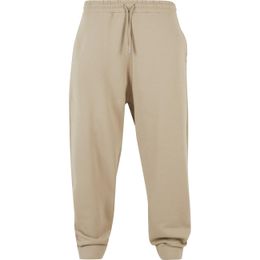 DEF Herren Stoffhose "DEF Herren DEF Sweatpants", beige, Gr. XXL, unifarben, 80% Baumwolle, 20% Polyester, Hosen