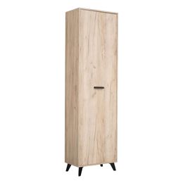 Garderobenschrank OTTO HOME, B:53,5cm H:192cm T:35cm, grau, Holzwerkstoff, Kunststoff, Metall, Flur, Schr&auml;nke, "Umbria, Kleiderschrank,