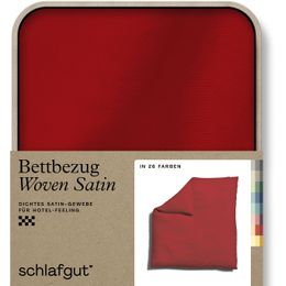 Bettbezug Schlafgut, B:200cm L:200cm, rot, Mako-Satin, Obermaterial: 100% Baumwolle, Bettbez&uuml;ge, "Woven Satin", besonders dicht gewebt, Mix & Match: